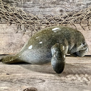 Large Realistic Polyresin Florida Manatee Tabletop Figure - Etsy