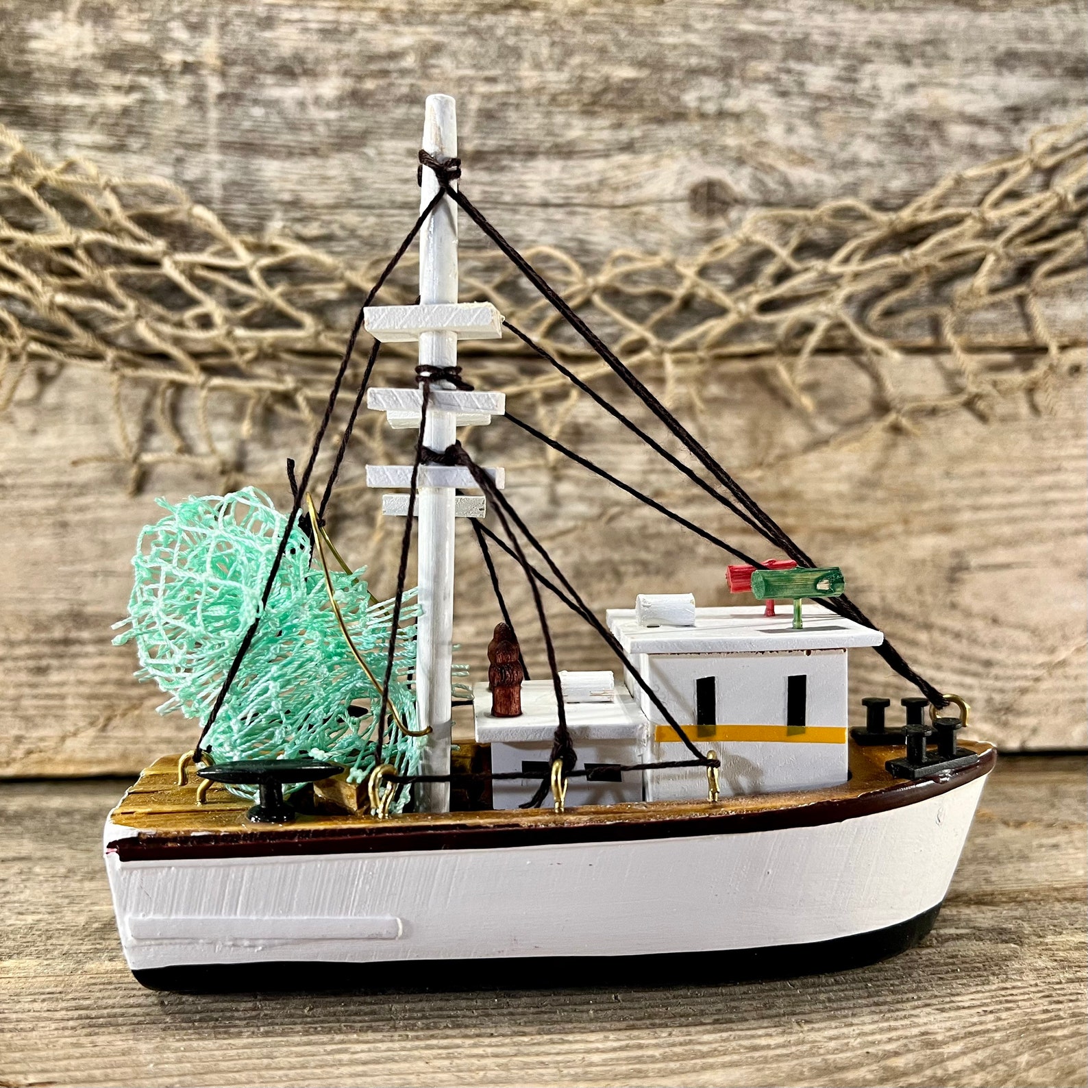 Decorative Handcrafted Wooden Gulf Shrimp Boat - Etsy