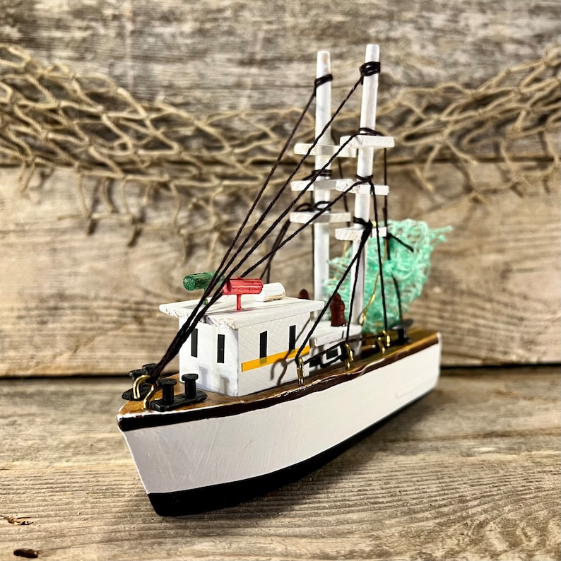 Decorative Handcrafted Wooden Gulf Shrimp Boat - Etsy