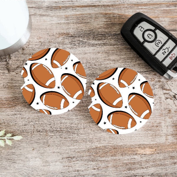 Football Car Coaster - Etsy