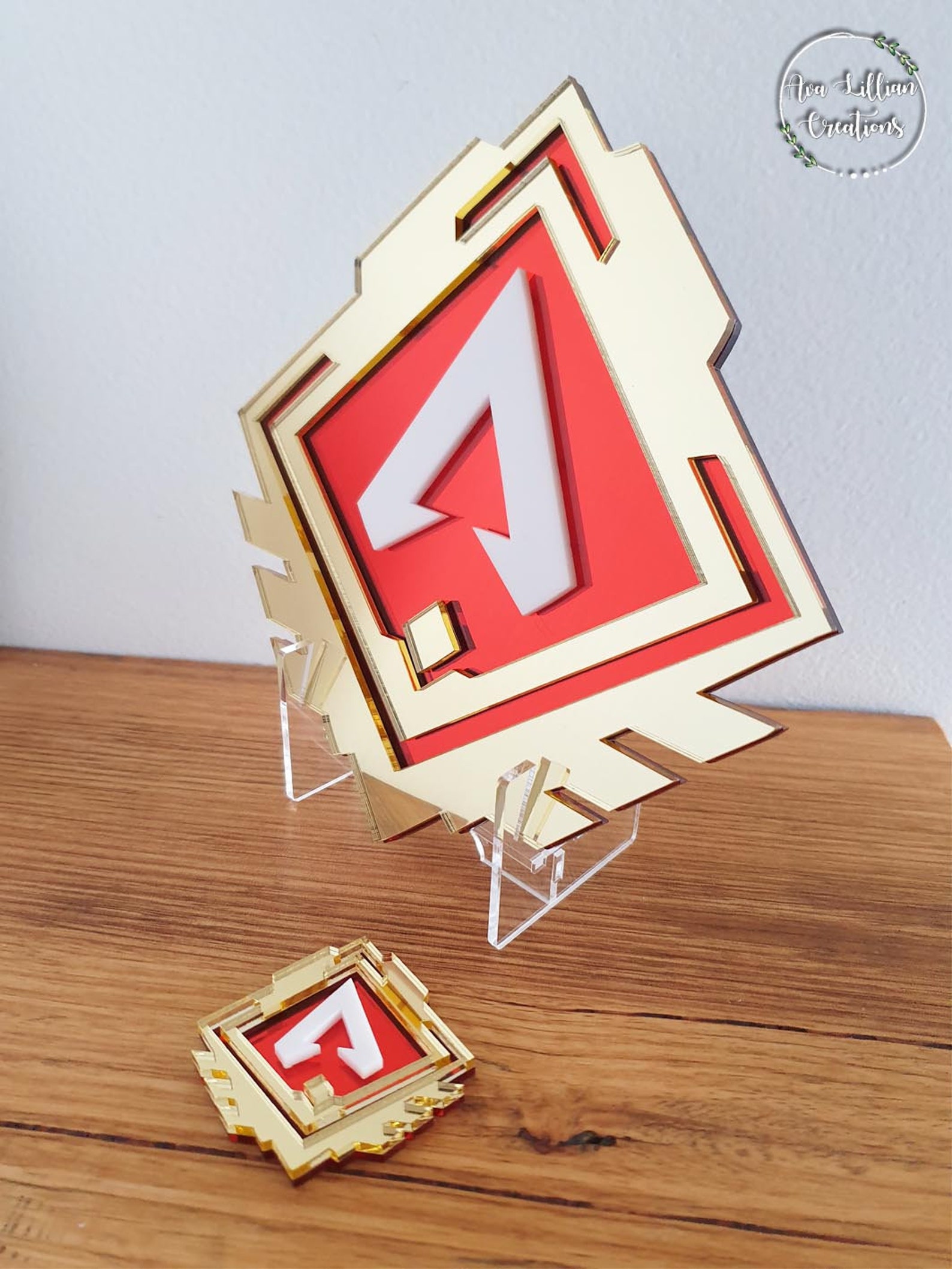 Apex Legends 3d Logo Acrylic Badge - Etsy Australia