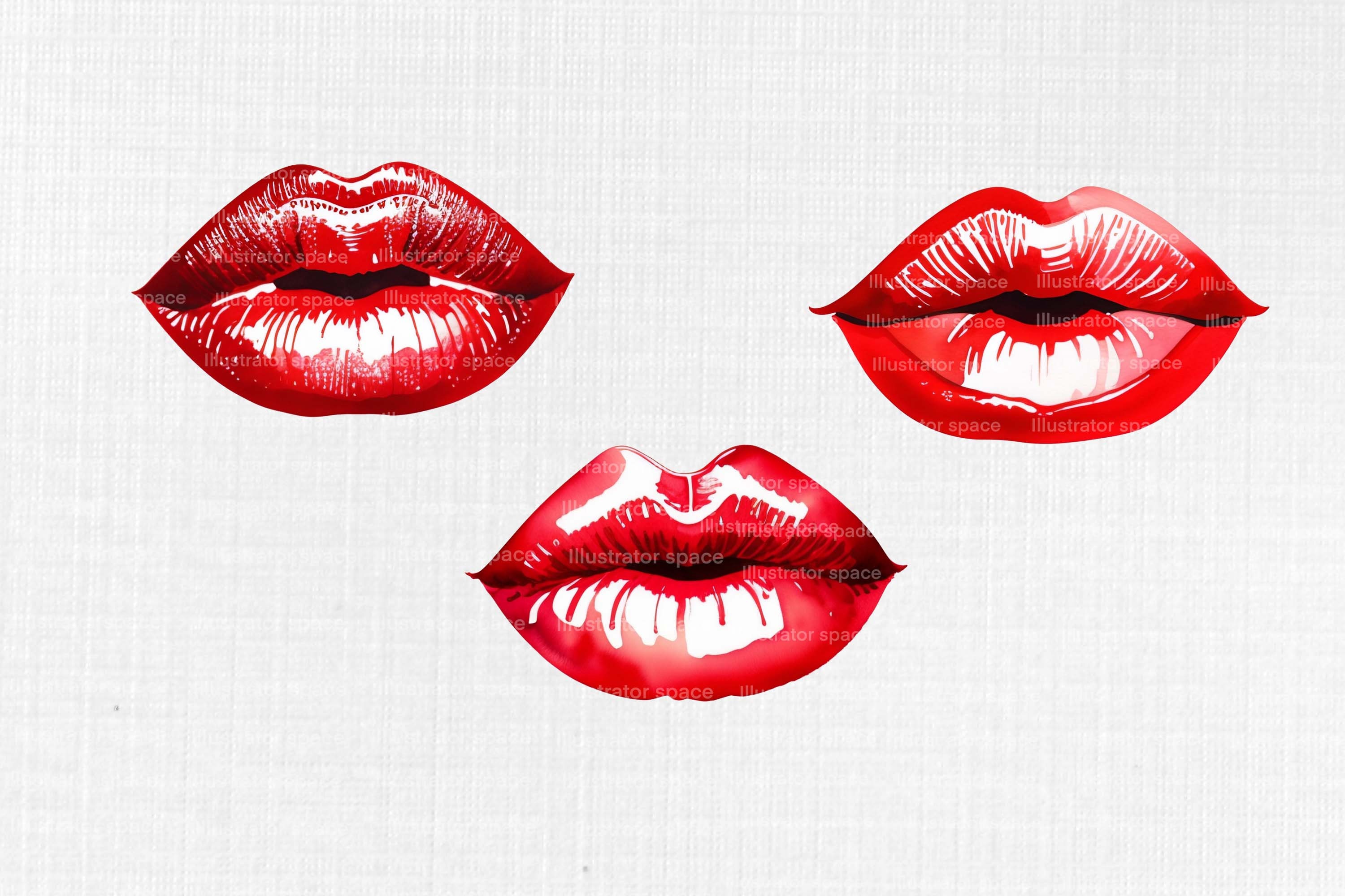 Red Lips Clipart Girly Stickers Transparent Stickers Sassy - Etsy