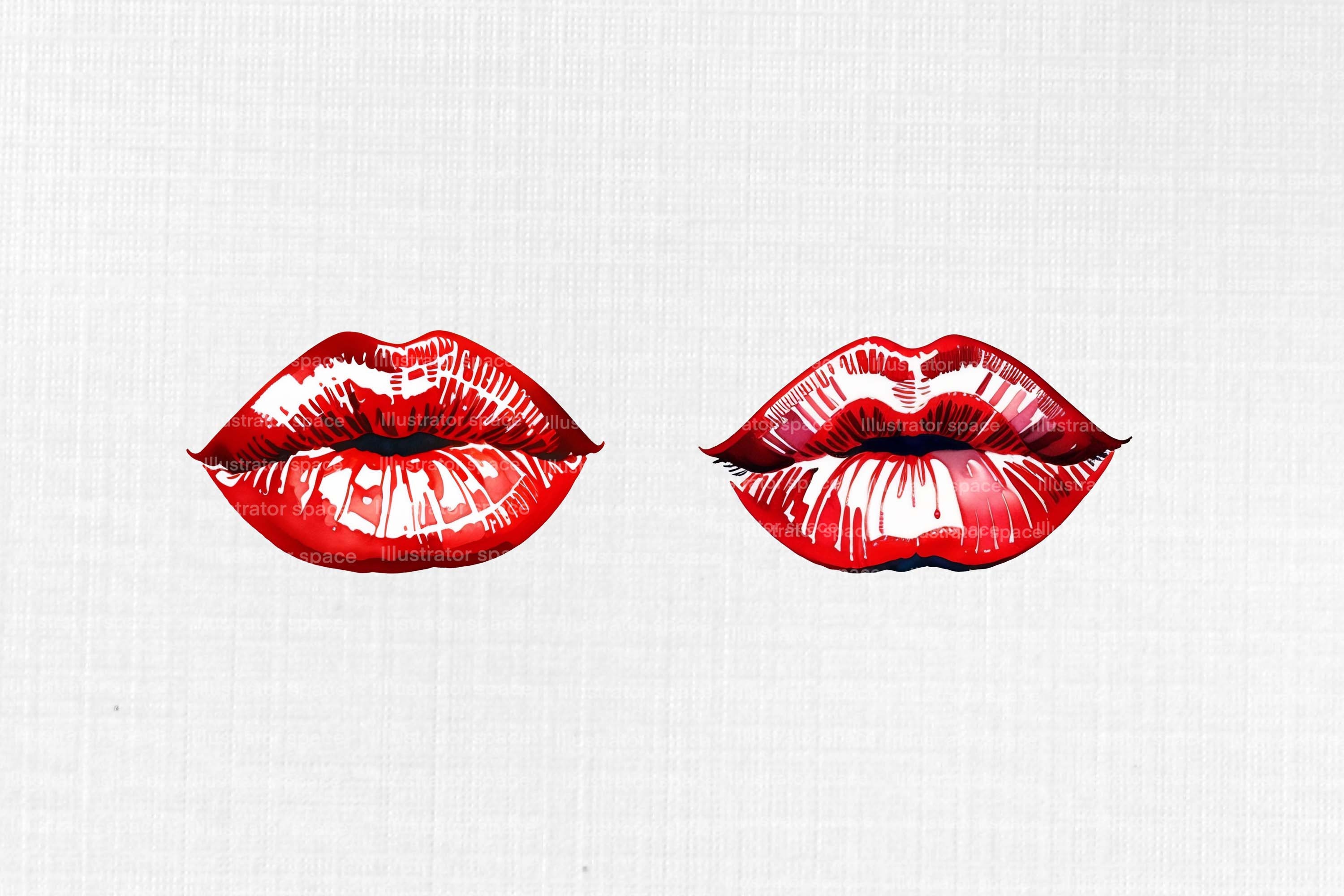Red Lips Clipart Girly Stickers Transparent Stickers Sassy - Etsy