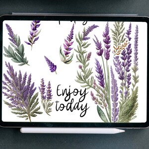 Lavender Goodnotes Stickers, Spring Good Notes, Digital Sticker Pack ...