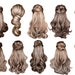 Hair Clipart Character Hair Clipart 60 Unique Hairstyle - Etsy