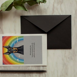 Doberman Memorial Card, Pet Bereavement, Rainbow Bridge, Pet Sympathy ...
