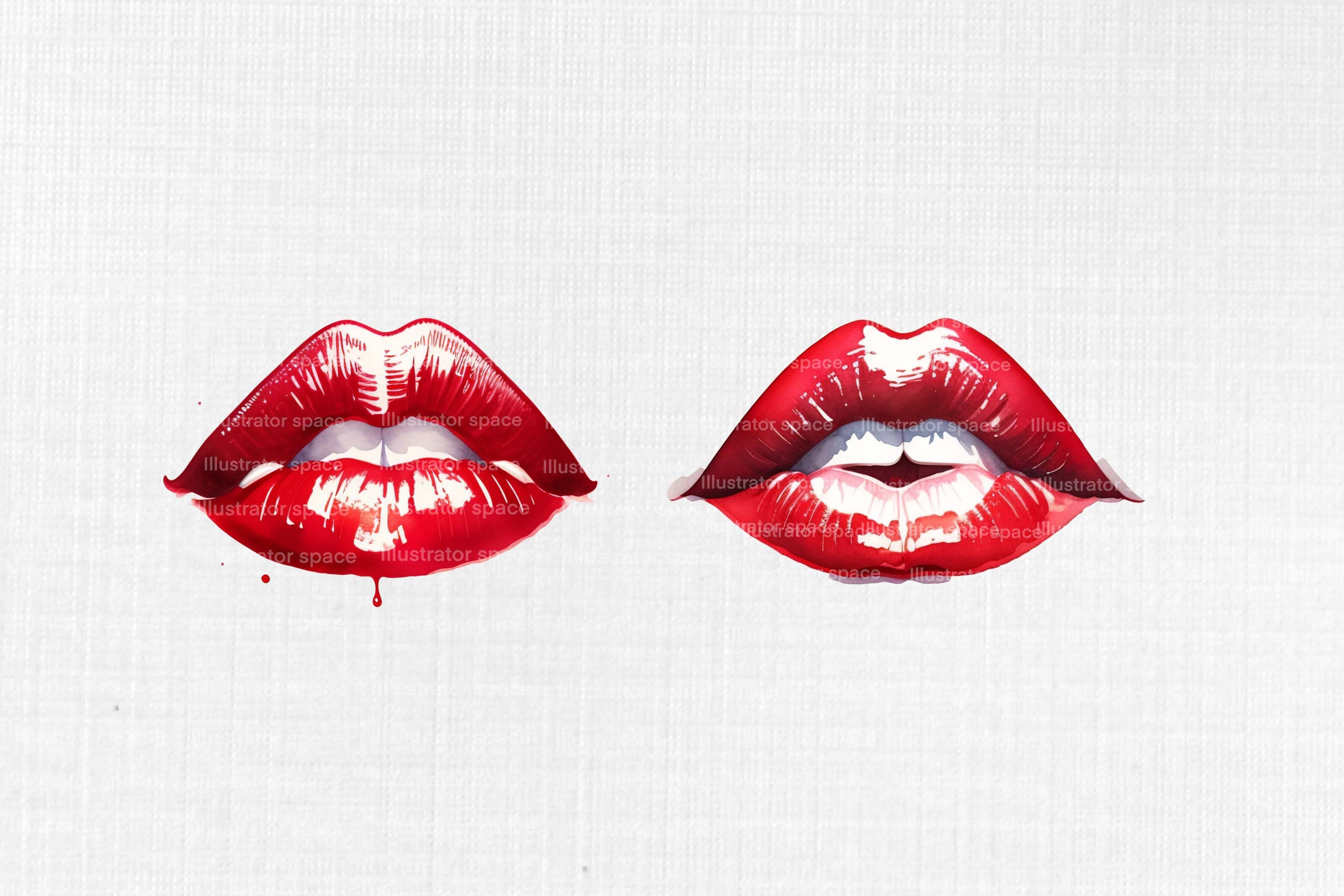 Red Lips Clipart Girly Stickers Transparent Stickers Sassy - Etsy