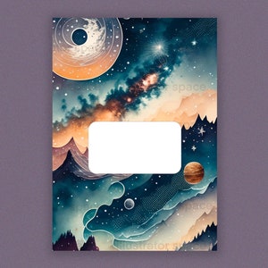Goodnotes Cover, Universe Digital Book Covers, Outer Space Digital ...