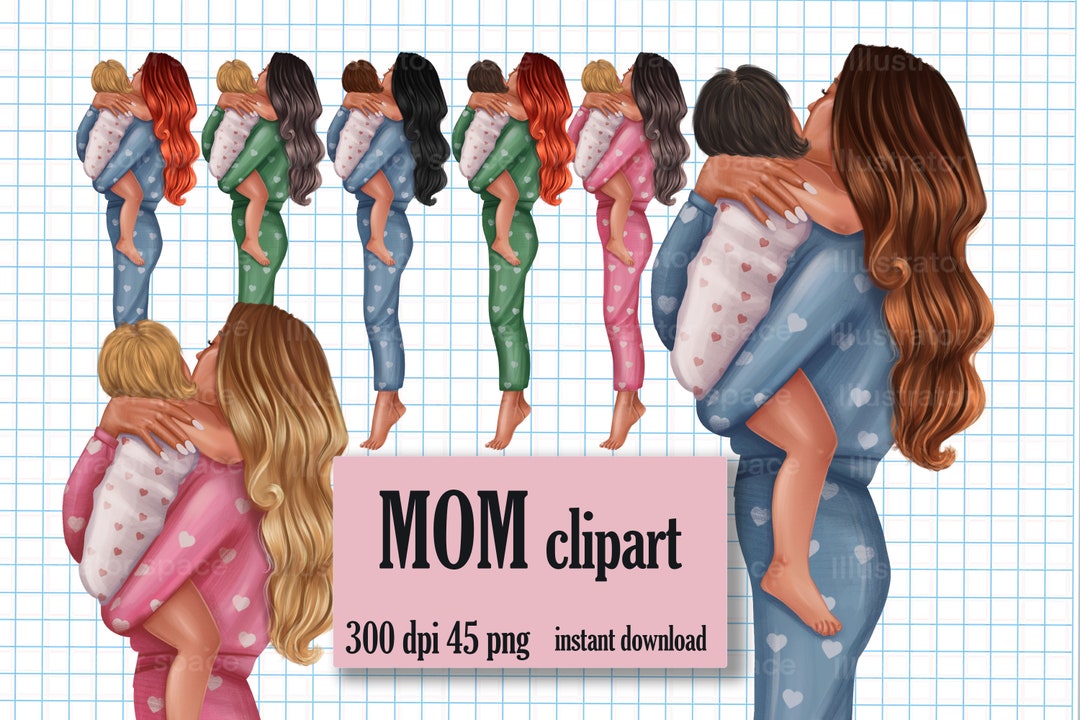 Mama Png, Family Clipart, Mom Life Clipart, Family Portrait ...