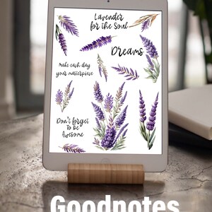 Lavender Goodnotes Stickers, Spring Good Notes, Digital Sticker Pack ...