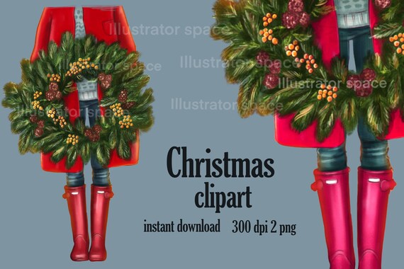 Christmas clipart Christmas clipart download Christmas | Etsy