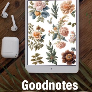 Flowers Goodnotes Stickers Spring Goodnotes iPad Stickers - Etsy