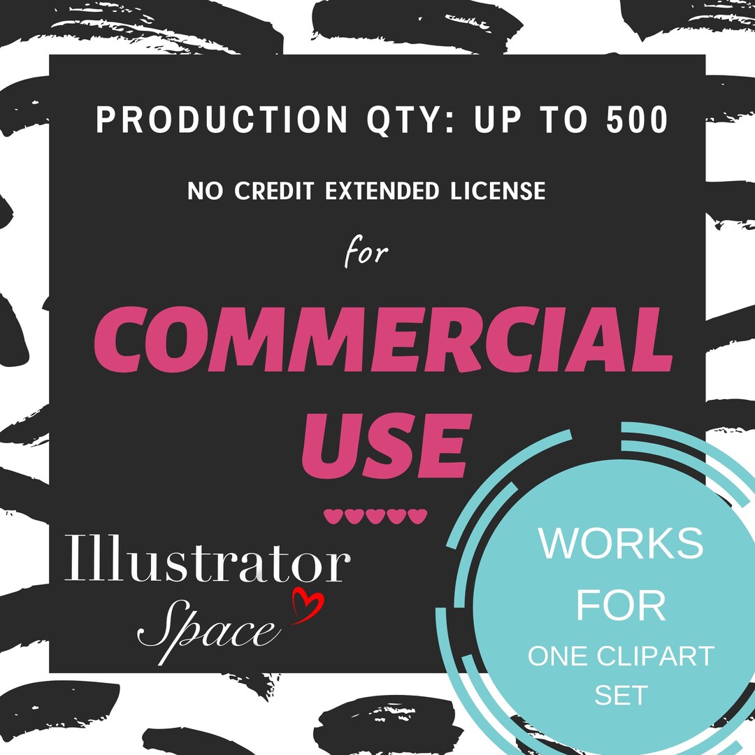 Extended License for Commercial Use of Any Clipart Set Production ...