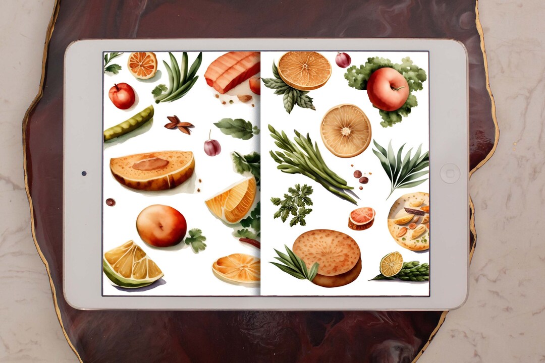 Digital Food Goodnotes Stickers, Good Notes 5 Planner, iPad Stickers ...