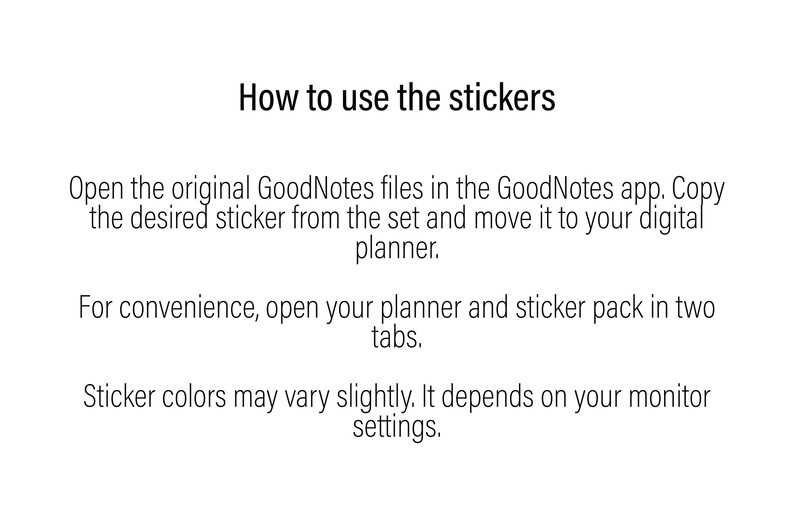 Digital Food Goodnotes Stickers Good Notes 5 Planner Ipad - Etsy