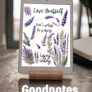 Lavender Goodnotes Stickers, Spring Good Notes, Digital Sticker Pack ...