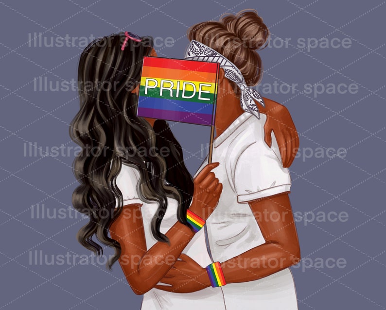 LGBT Pride clipart LGBT clip art lesbian clipart pride png | Etsy
