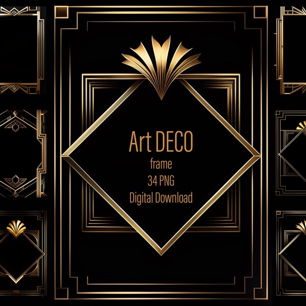 Art Deco Frame - Etsy