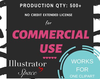 Extended License for Commercial Use of Any Clipart Set Production ...