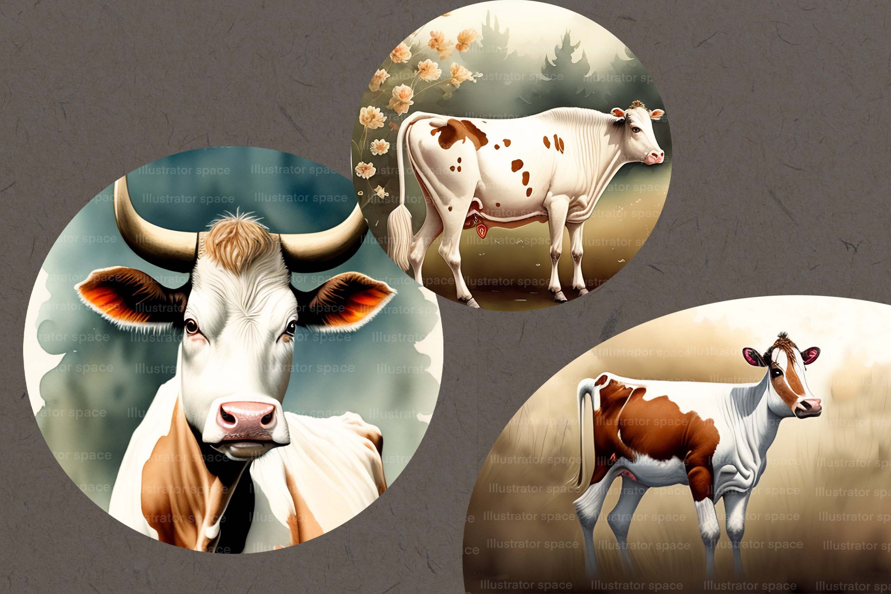 Cow Clipart Farm Animals Clipart Cow PNG Farm Animals Png - Etsy UK