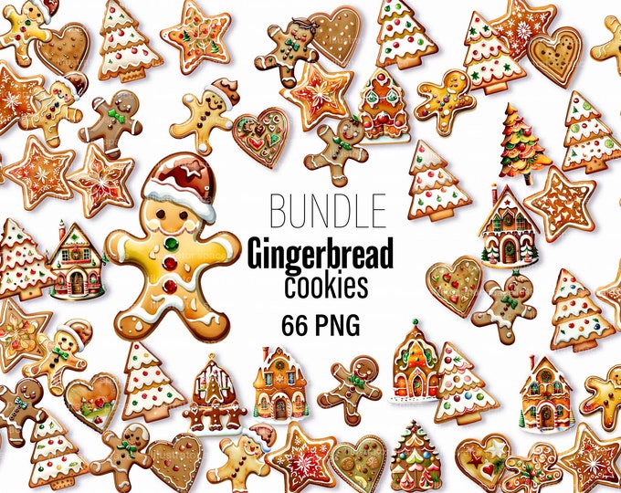 Gingerbread Clipart, Winter Clipart, Baking Clipart, Gingerbread House ...