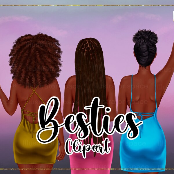 Black Girl Clipart - Etsy