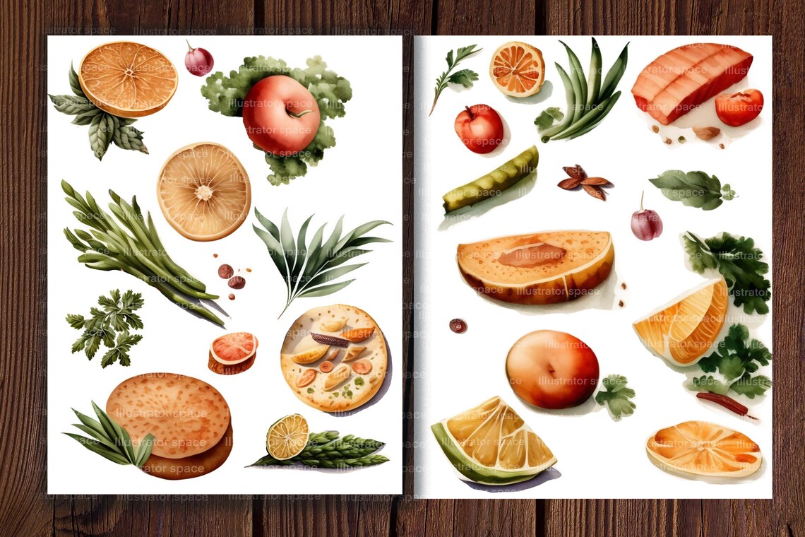 Digital Food Goodnotes Stickers Good Notes 5 Planner Ipad - Etsy