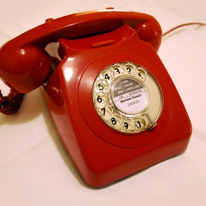 1970s Telephone Dial Number Label Instant PDF Editable - Etsy