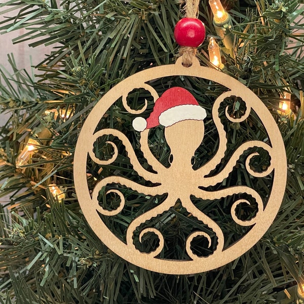 Octopus Christmas Ornament - Etsy