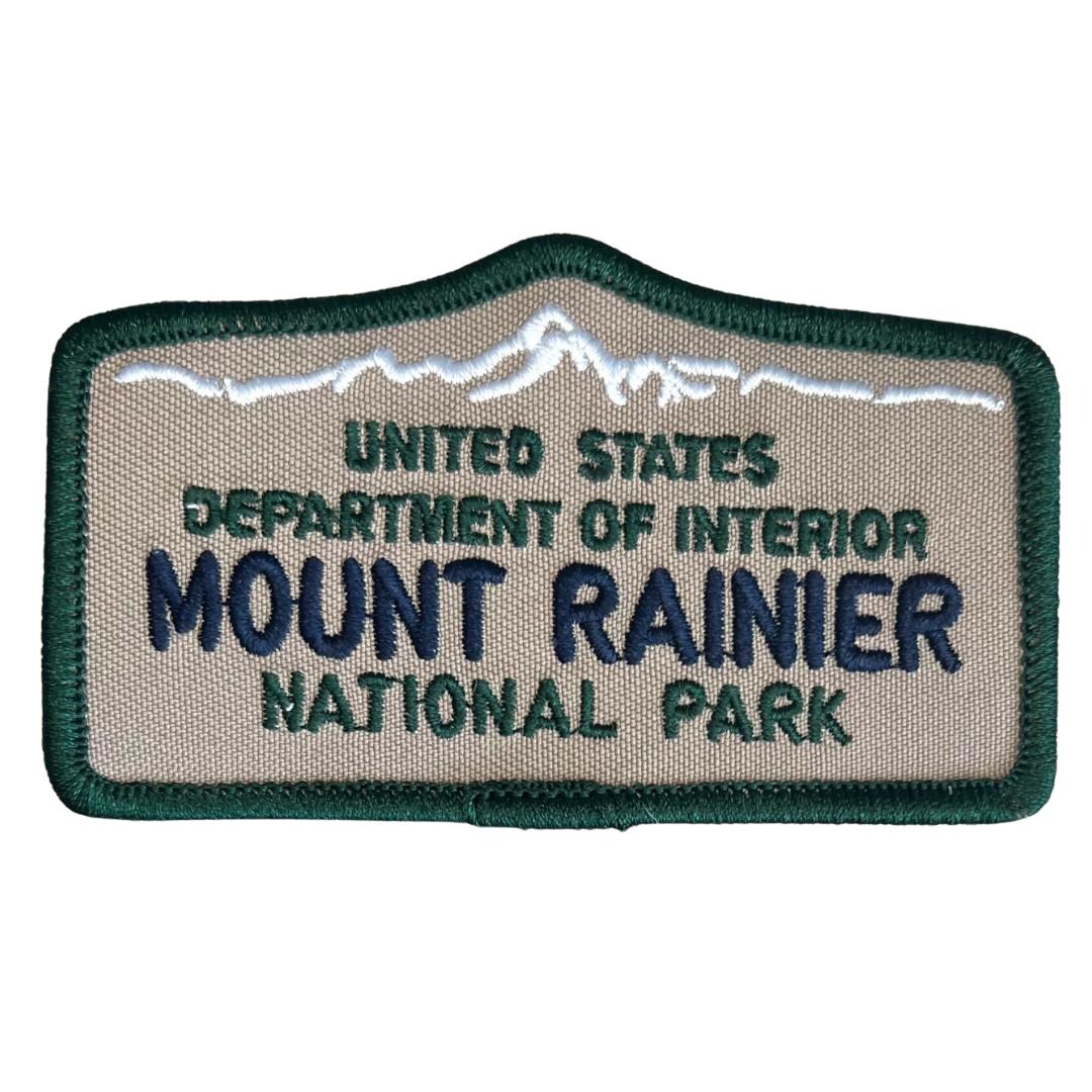 Mount Rainier National Park Sign Iron on Patch - Etsy