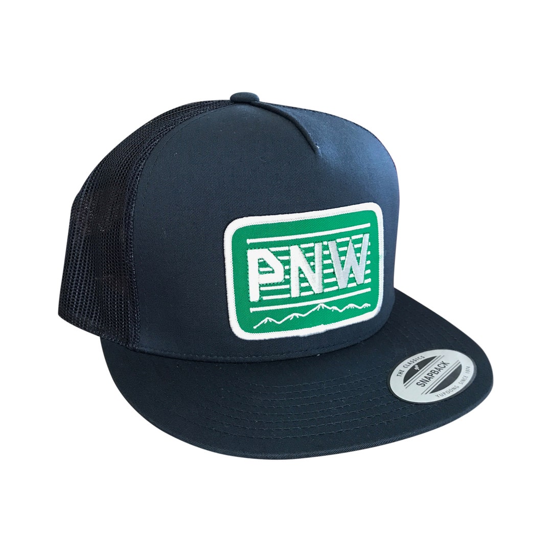 PNW Patch Green Adult Snap Back Hat - Etsy