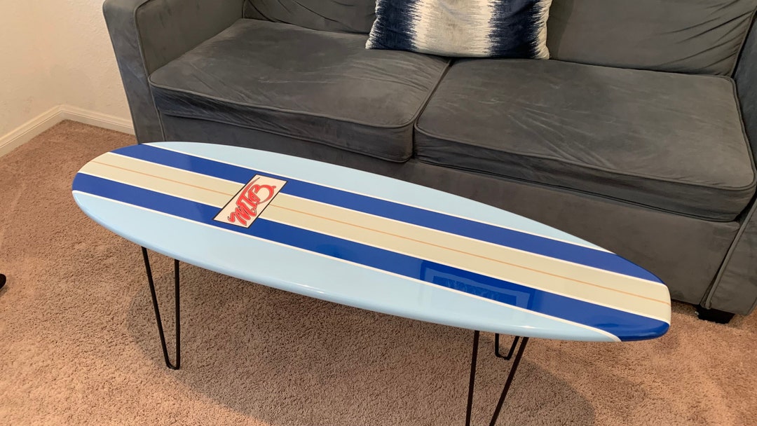 MTB 4ft Surfboard Coffee Table - Etsy