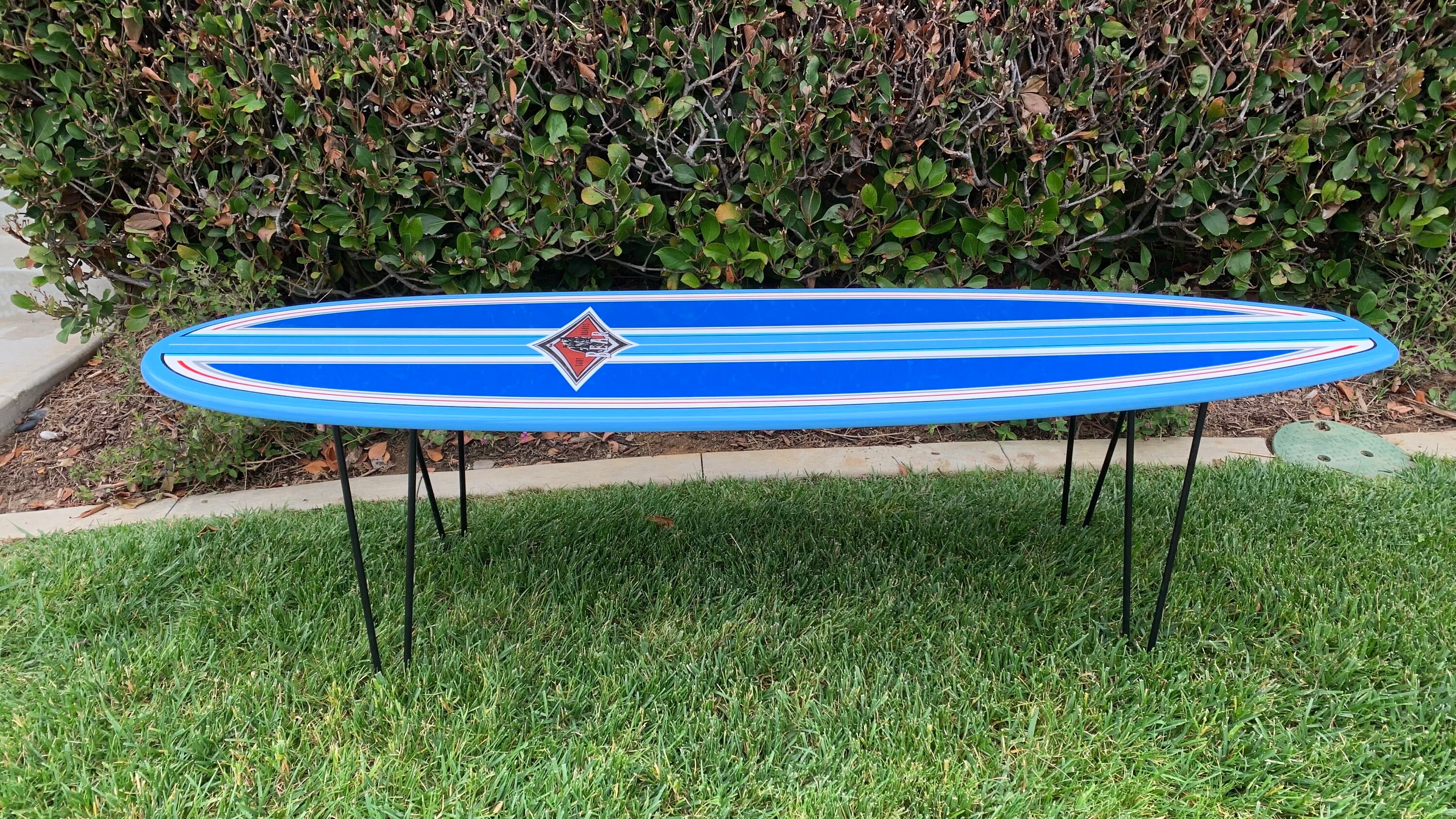 5ft Decal Surfboard Coffee Table - Etsy
