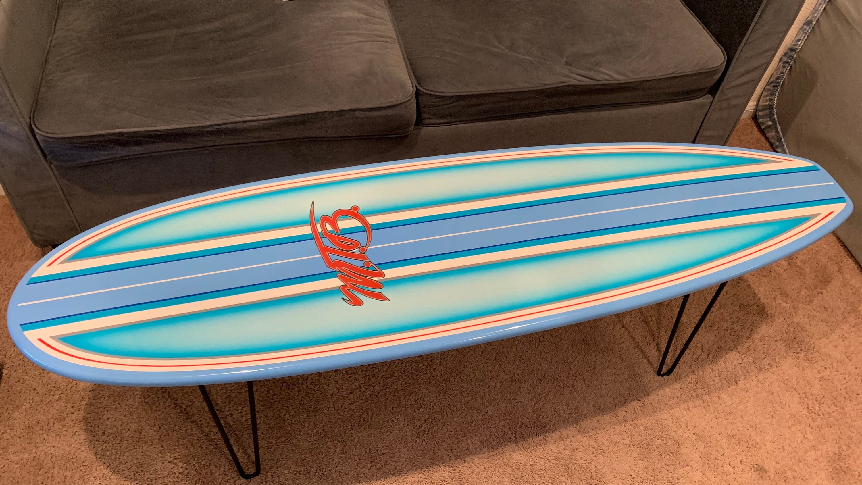 MTB Surfboard Coffee Table - Etsy