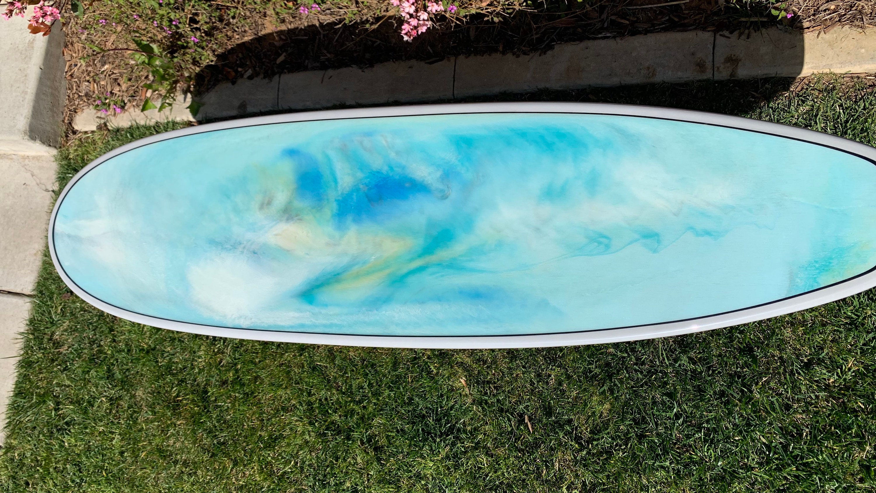 Handmade Abstract Surfboard Coffee Table - Etsy