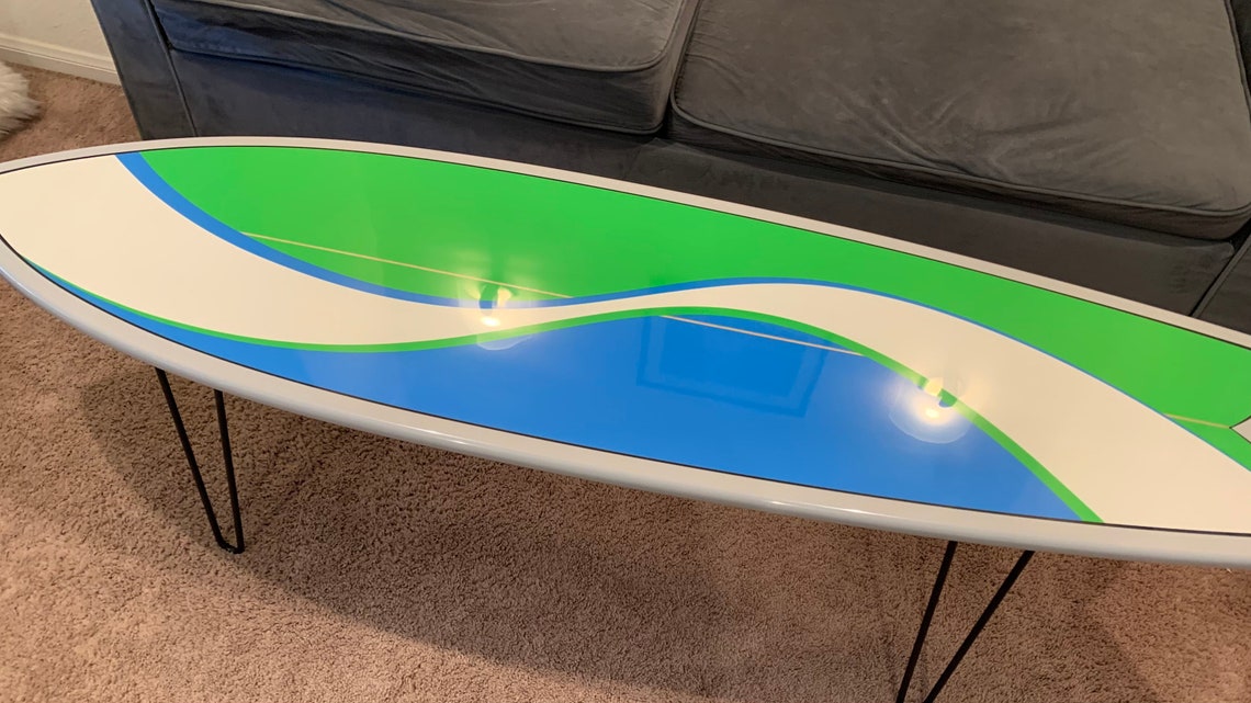 Modern Surfboard Coffee Table - Etsy
