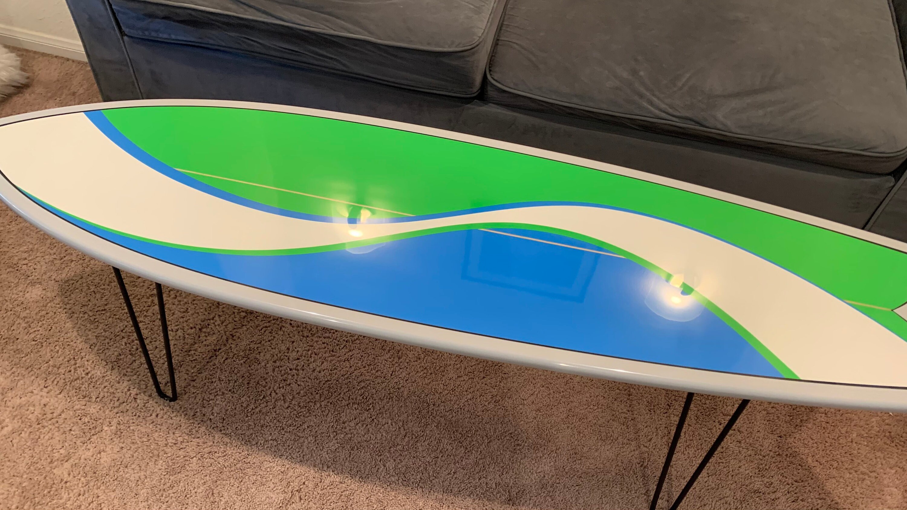 Modern Surfboard Coffee Table - Etsy