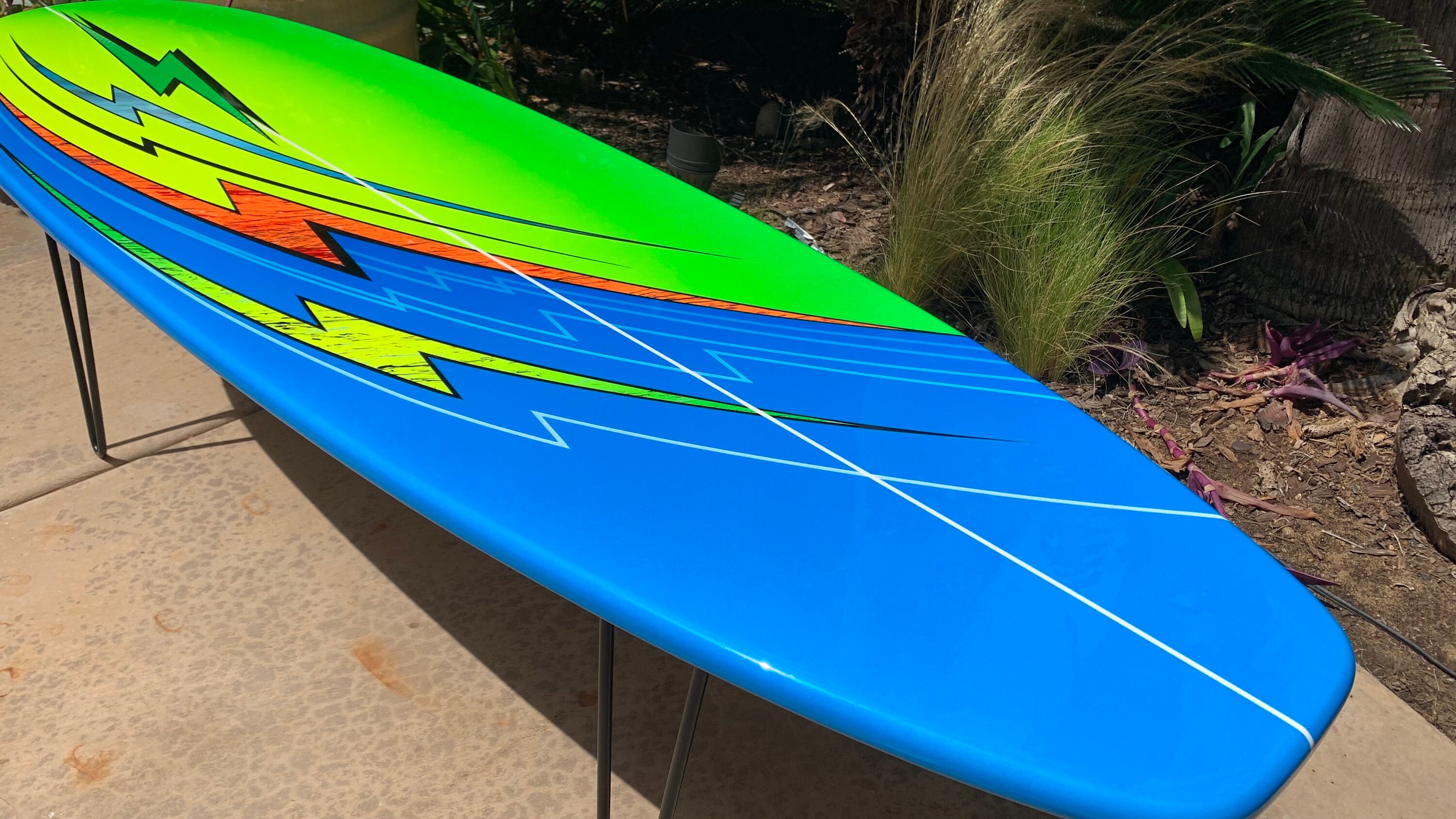 Lightning Bolt Surfboard Coffee Table - Etsy
