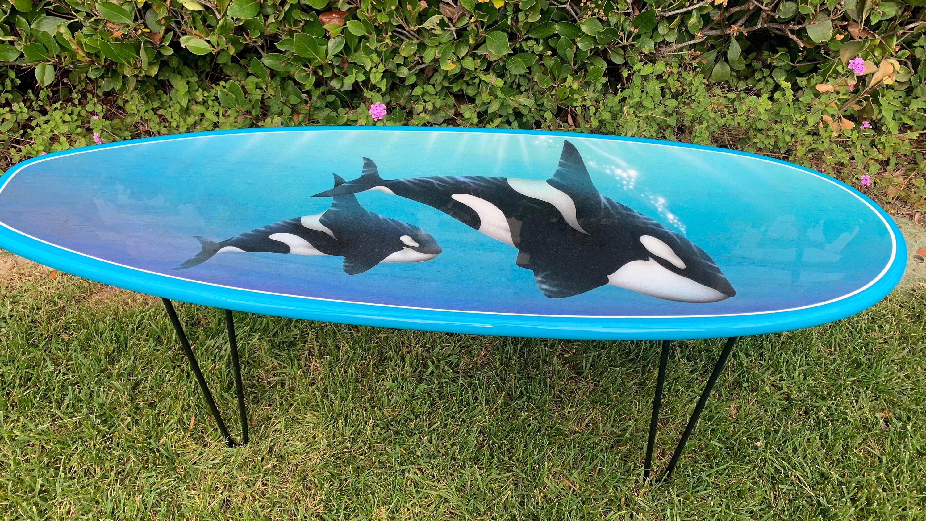 4ft Orca Surfboard Coffee Table - Etsy