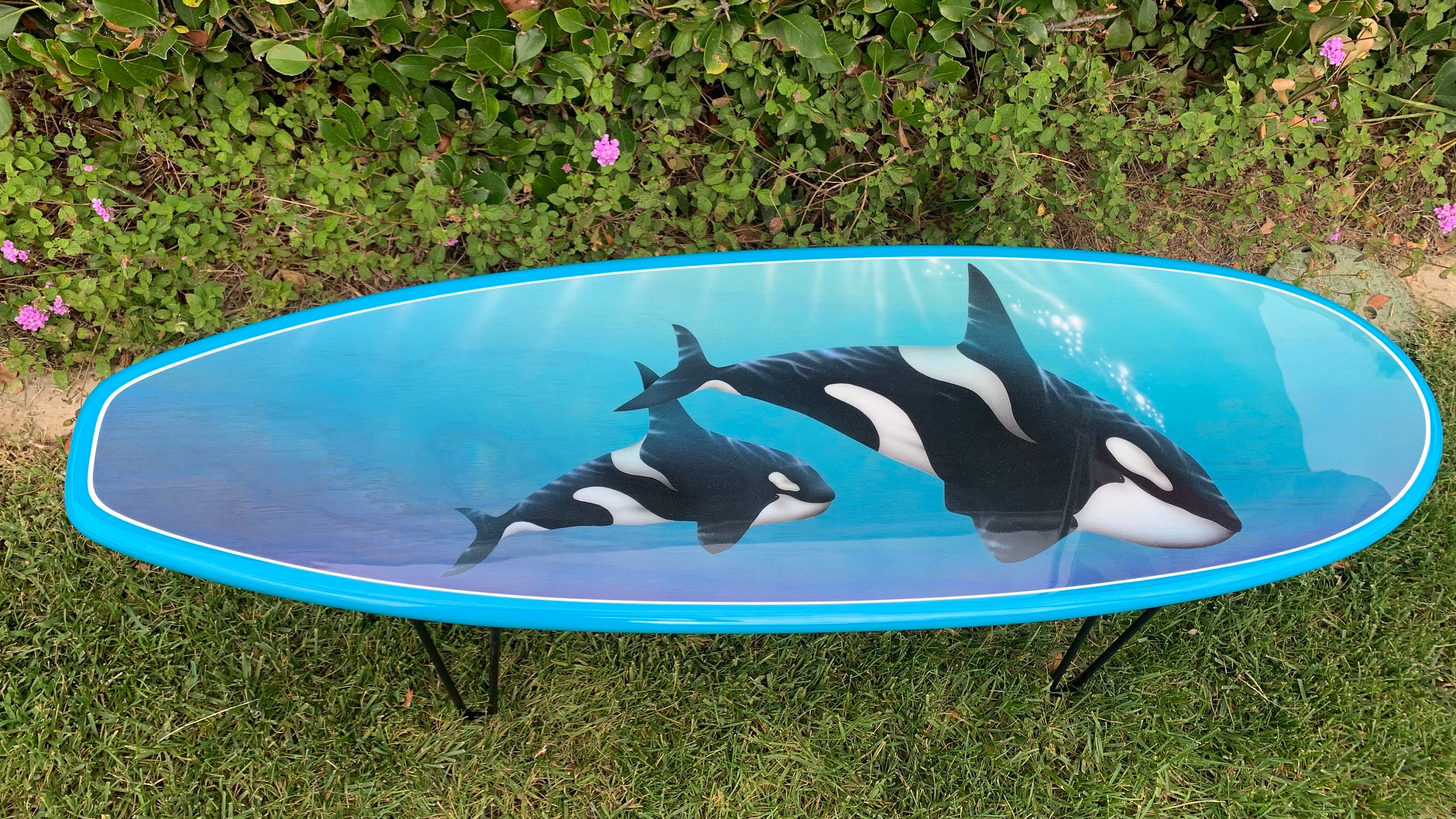 4ft Orca Surfboard Coffee Table - Etsy