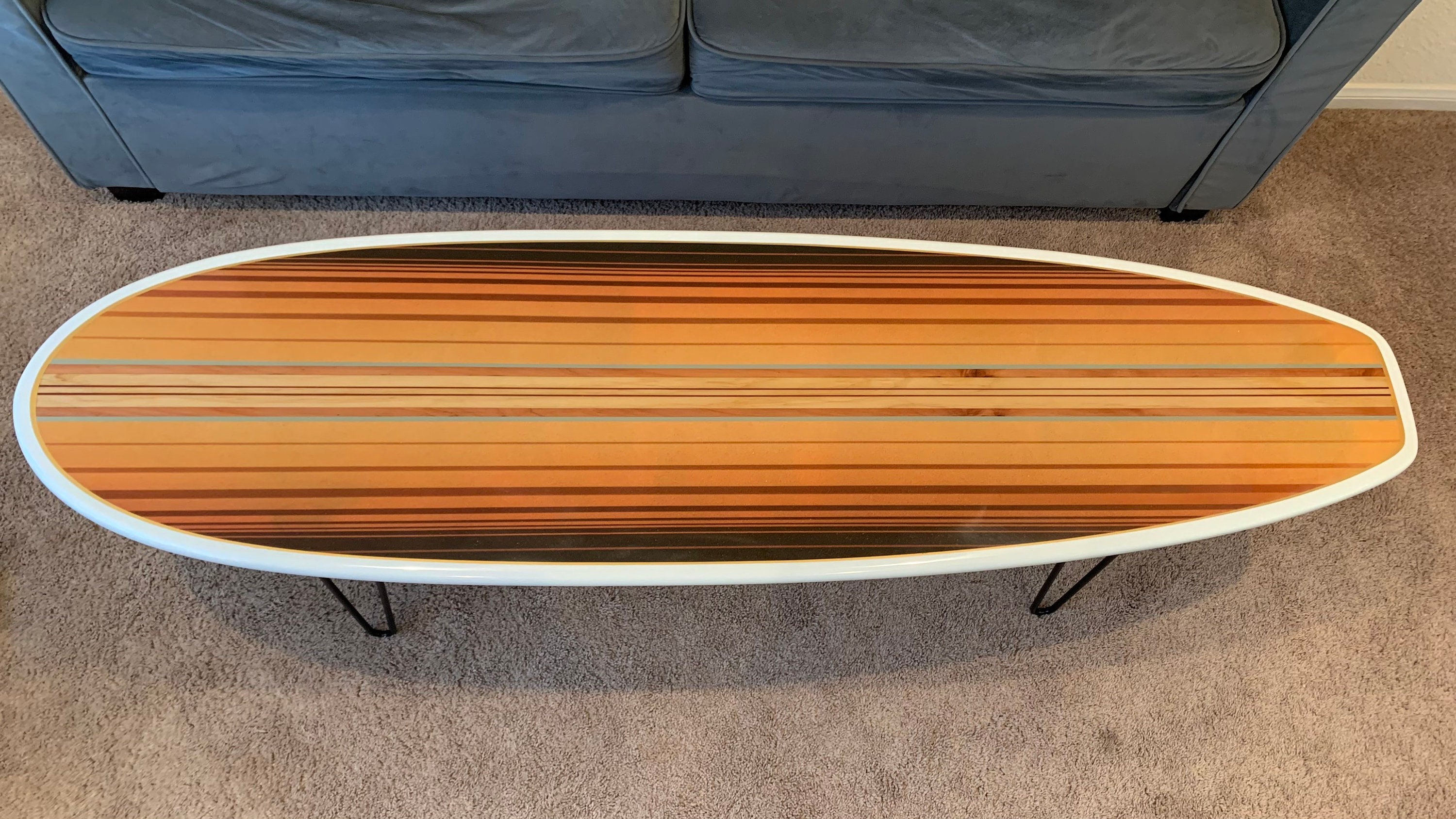 Retro Surfboard Coffee Table - Etsy