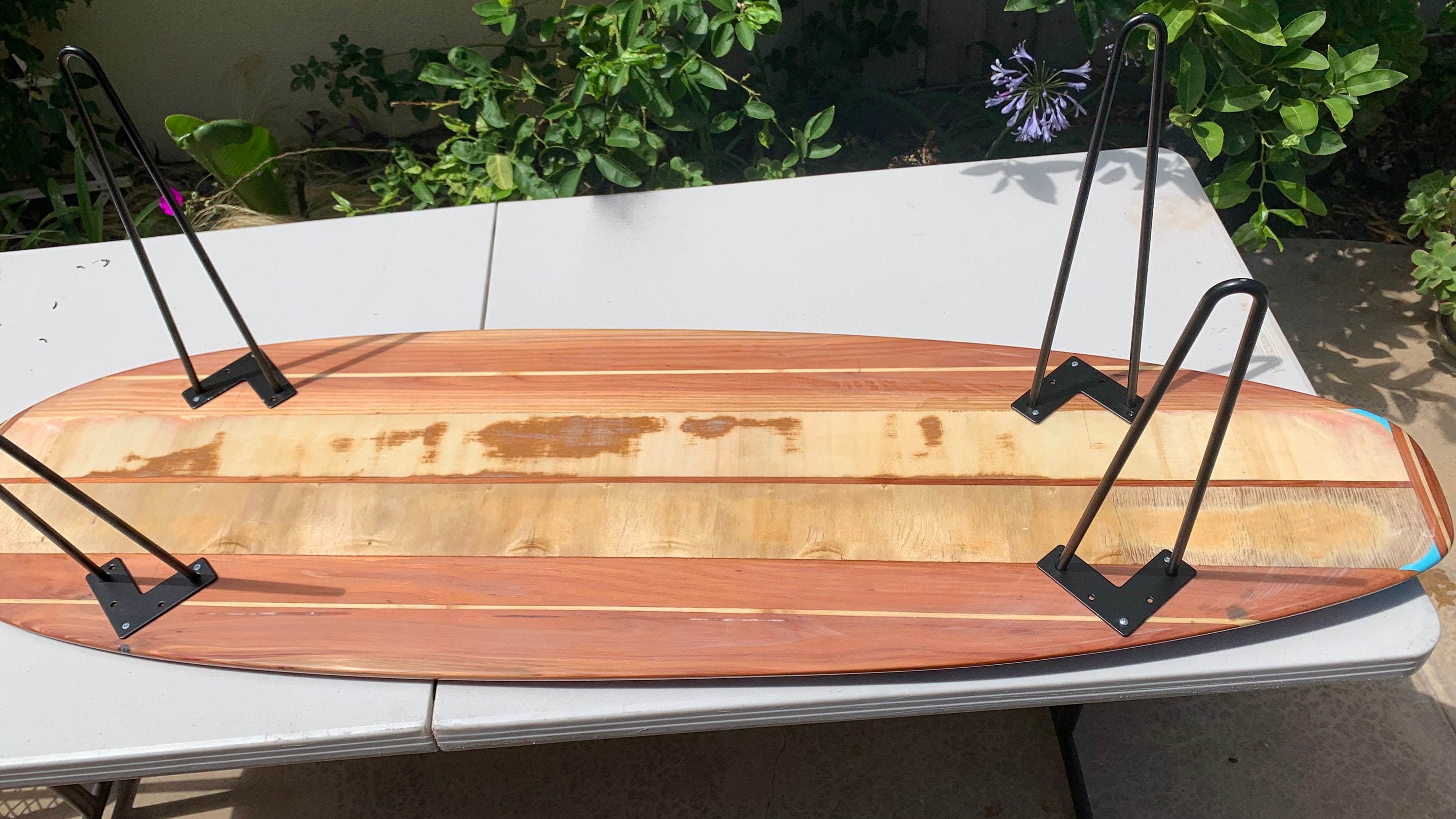 Retro Wood Surfboard Coffee Table - Etsy