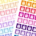 Clear Weather Stickers, Cloudy With Rain and Snow, Rain Stickers, Snow ...