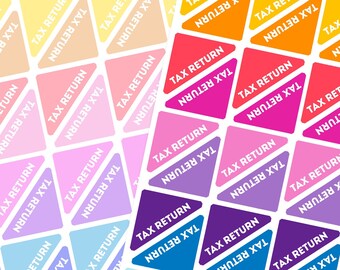 Tax Return Stickers - Etsy