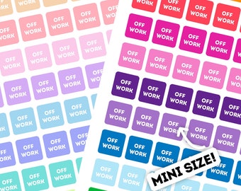 Mini Day off Stickers - Etsy