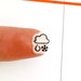 Clear Weather Stickers, Cloudy With Rain and Snow, Rain Stickers, Snow ...