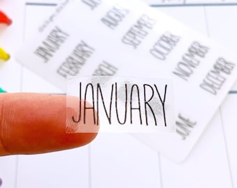Month stickers | Etsy