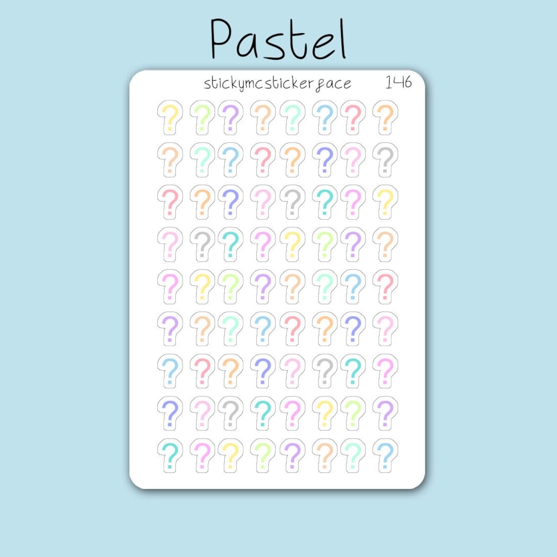 Question Mark Stickers Stickers Question Stickers Planner | Etsy UK