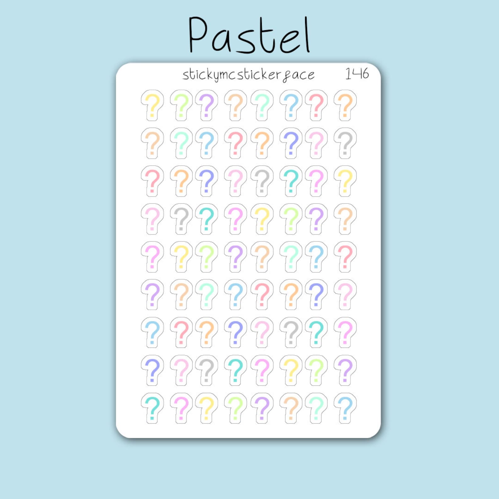 Question Mark Stickers Stickers Question Stickers Planner | Etsy UK