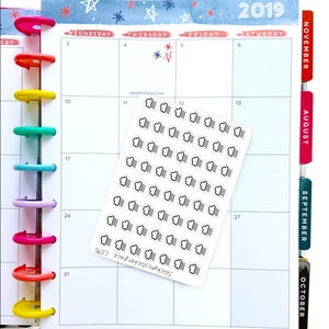 Clear Rain Cloud Stickers Rainy Day Stickers Planner - Etsy